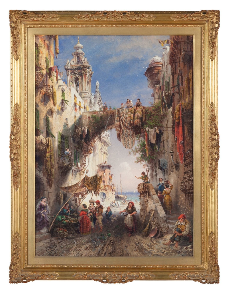 Dipinto del maestro pittore Carlo Bossoli - Atena Fine Art